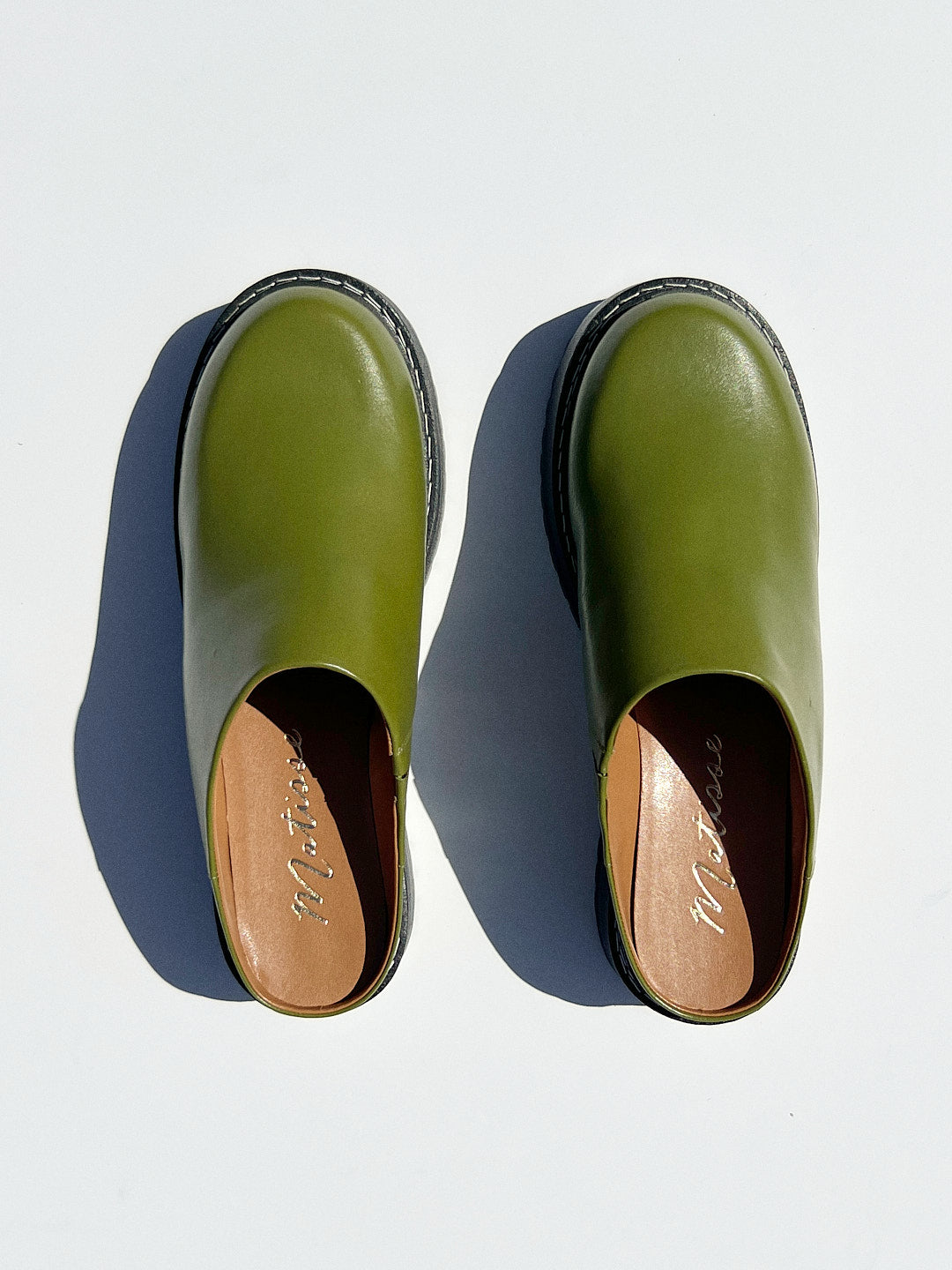 Lena Chunky Mule - Olive – Lisa Says Gah