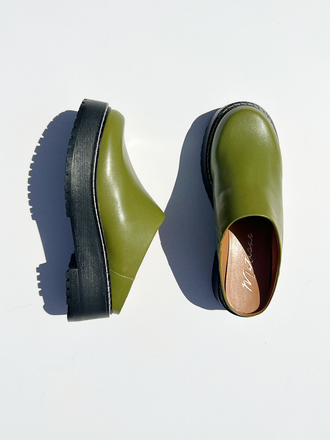 Lena Chunky Mule - Olive – Lisa Says Gah