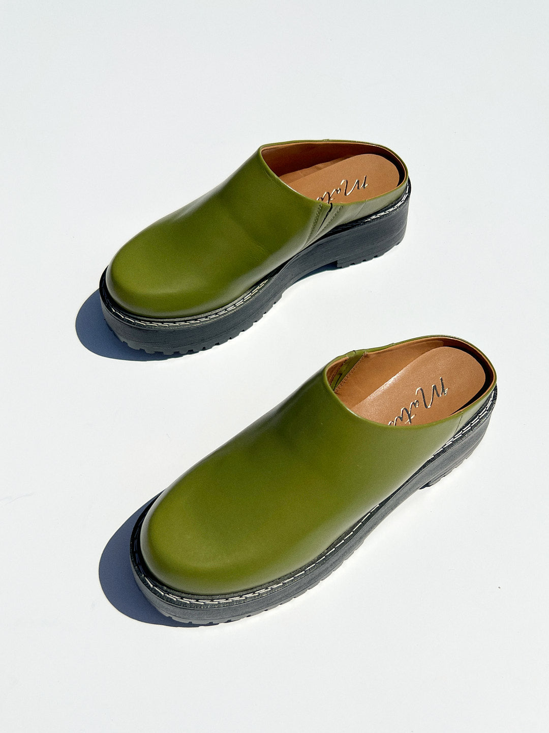 Lena Chunky Mule - Olive – Lisa Says Gah