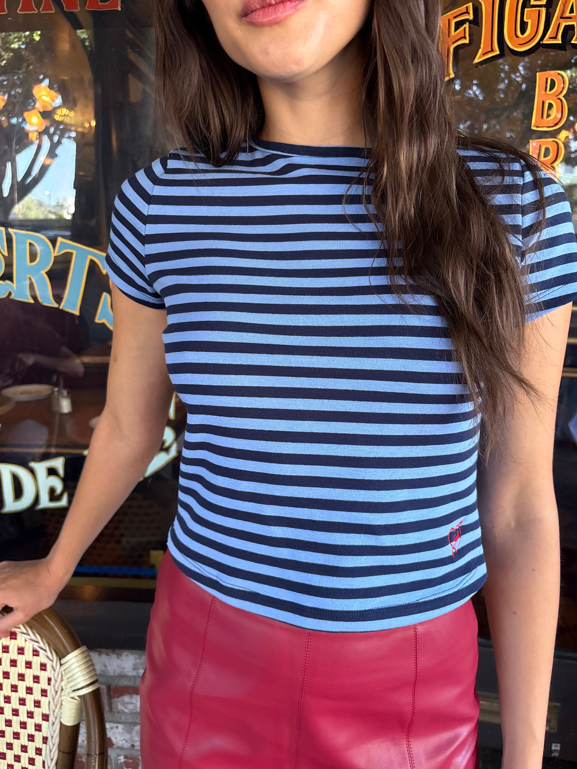 Jude Tee - Oxford Stripe – Lisa Says Gah