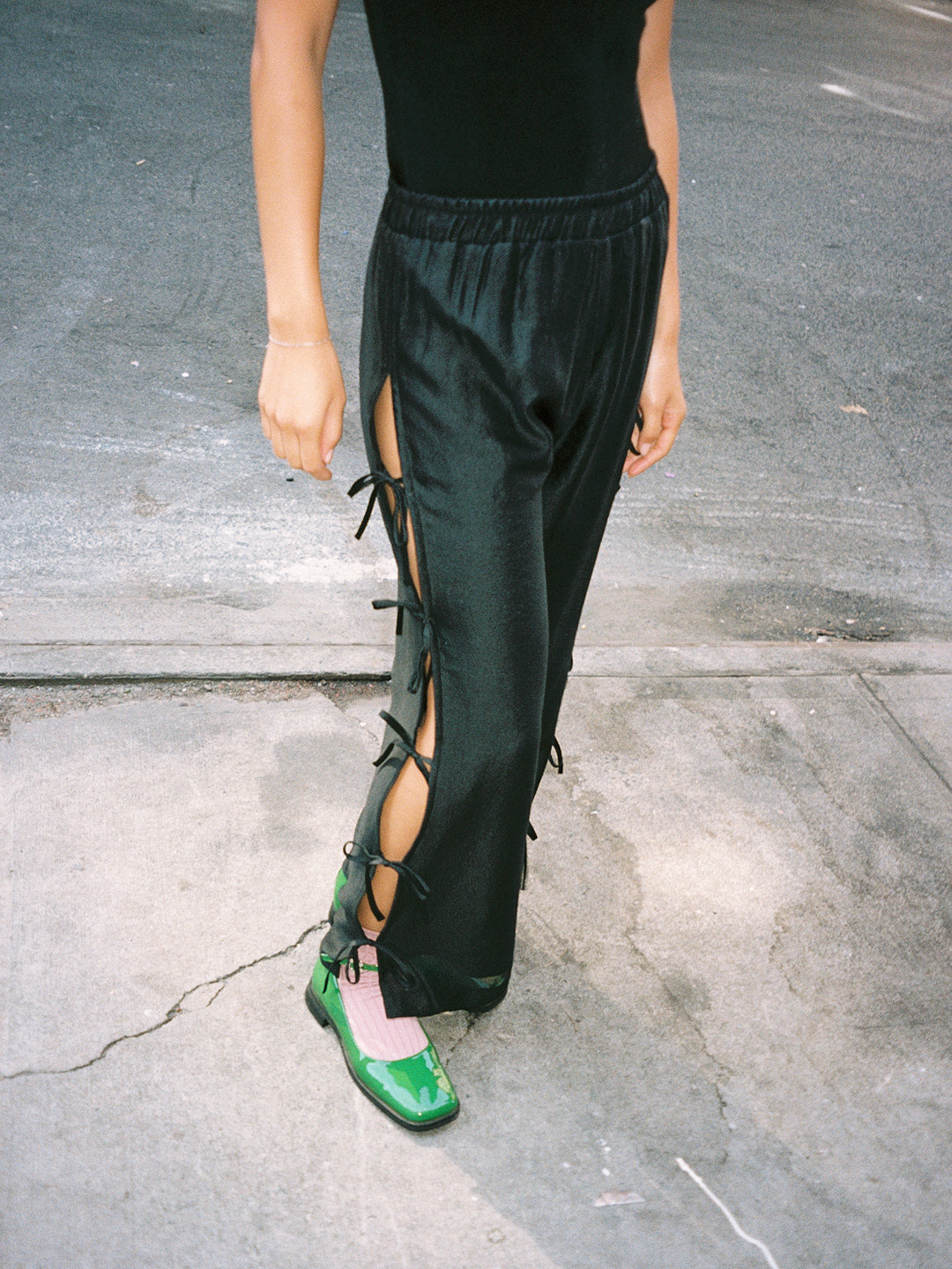 Evelyn Tie Pant - Black Organza – Lisa Says Gah