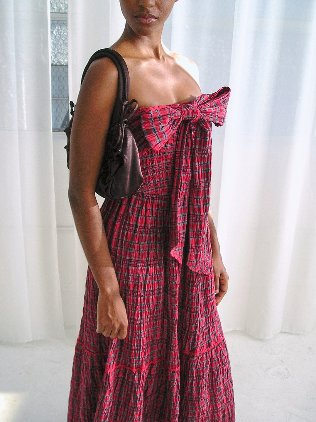 Mia Midi Dress - Red Check – Lisa Says Gah