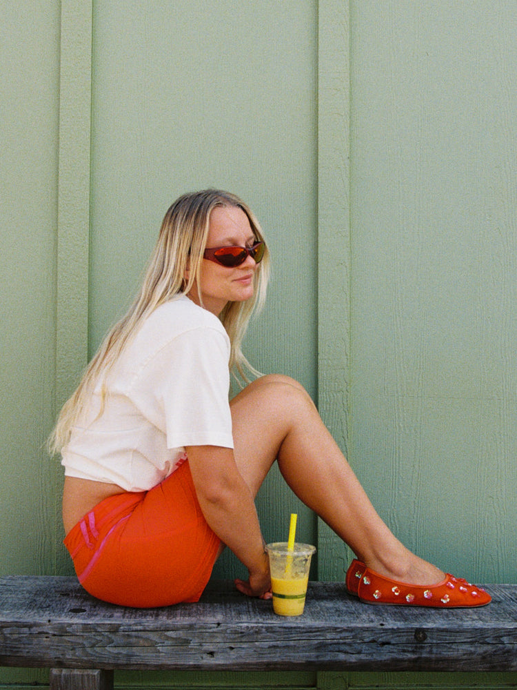 Made Some Mini Skirt - Orange & Pink – Lisa Says Gah