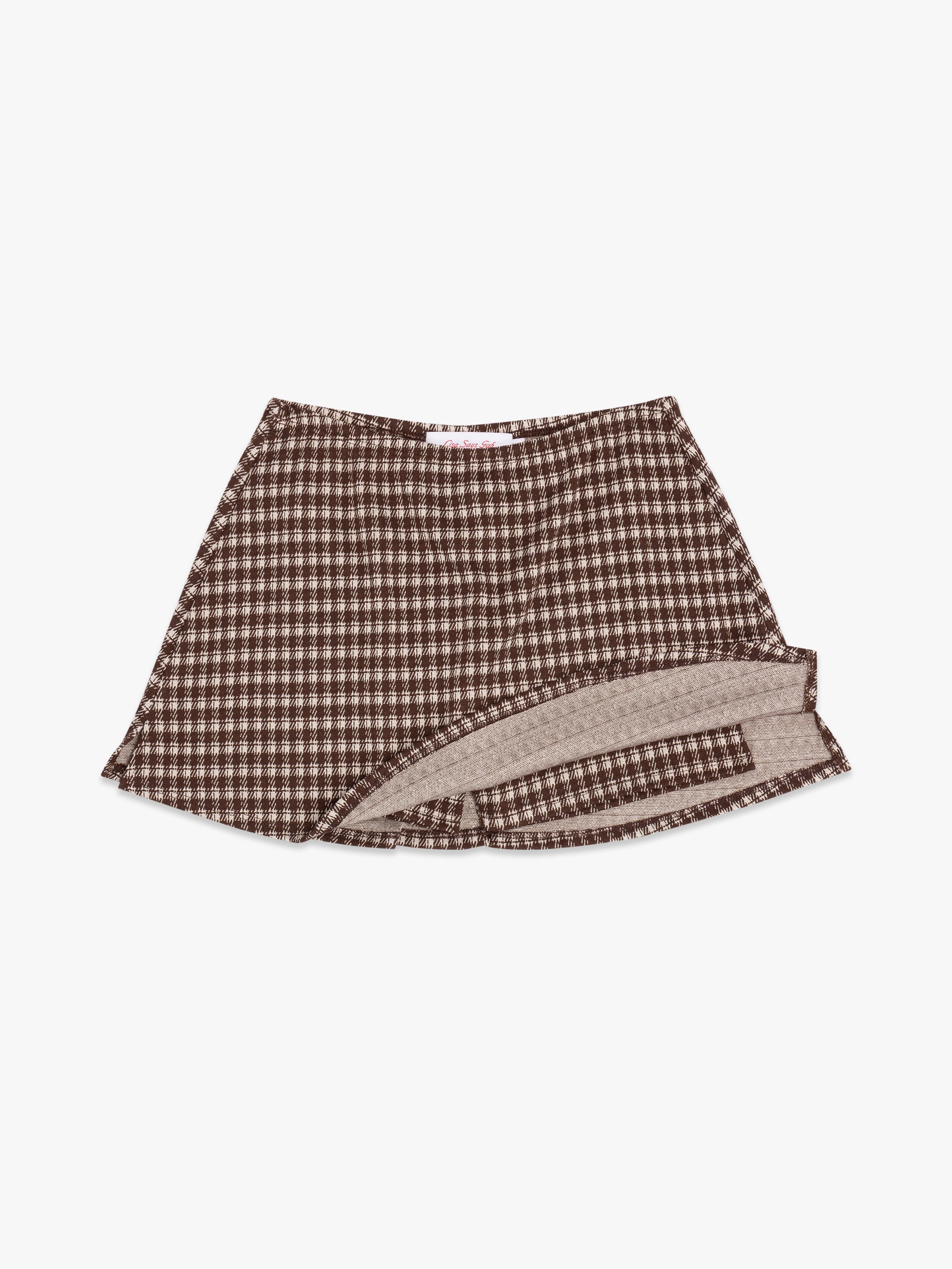 Darcy Skort - Cocoa Plaid – Lisa Says Gah